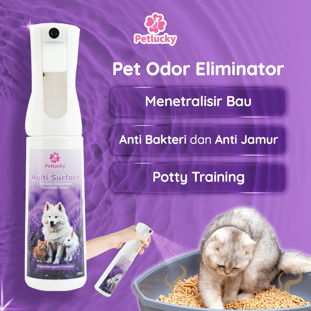 Jual PetLucky Pet Odor Eliminator Spray Penghilang Bau Kotoran Pipis Pesing Mencegah Pipis ...