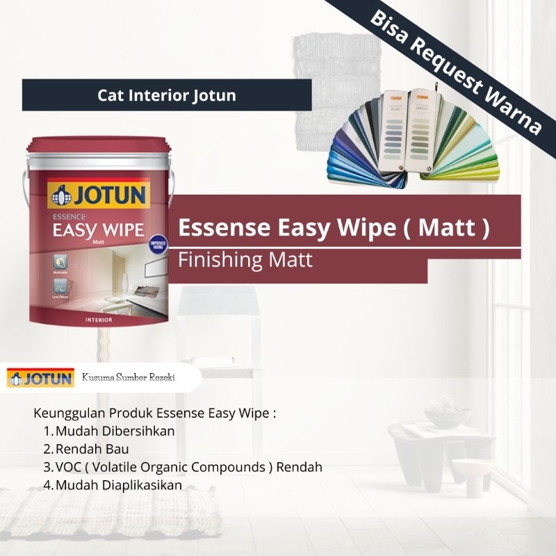 Jual CAT DINDING DALAM JOTUN ESSENCE EASY WIPE FINISHING MATT UKURAN 3 ...