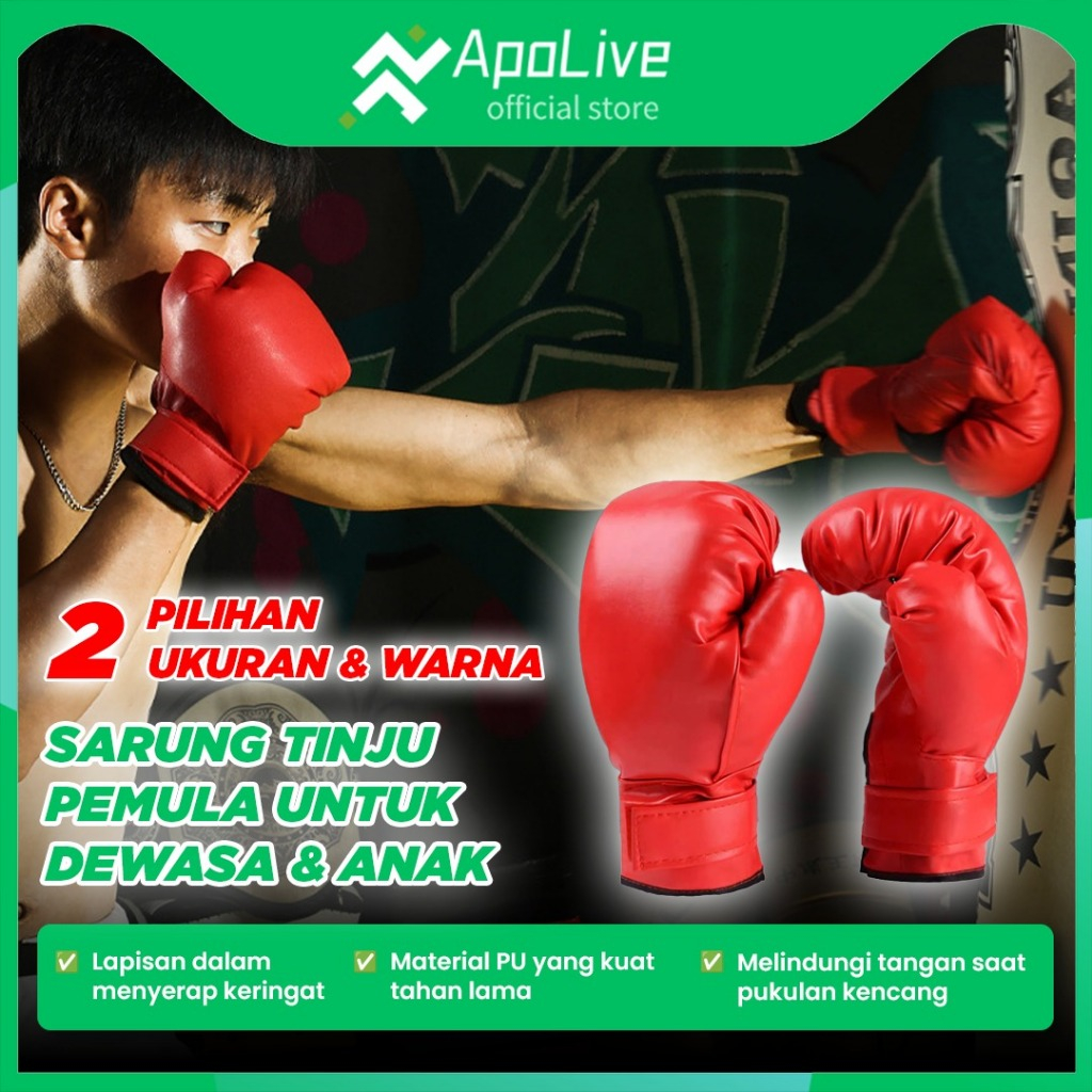 Jual Apolive - Sarung Tinju Pemula Anak dan Dewasa Muay Thai Samsak ...