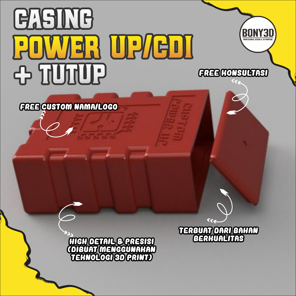 Jual DIY Kesing Power Up | Case Power Up dengan Tutup | Kesing CDI ...