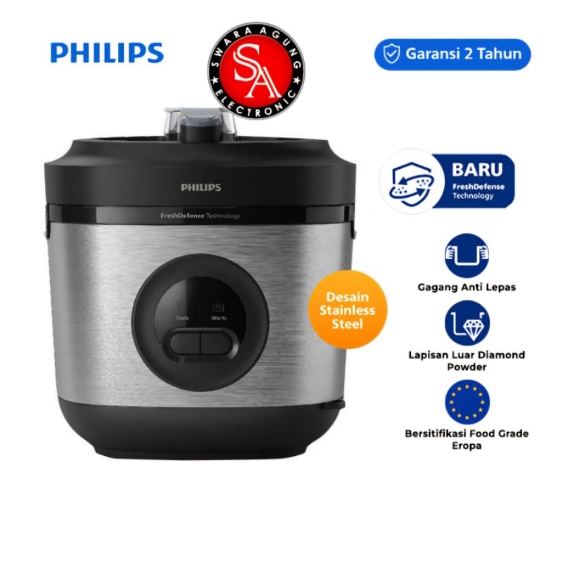 Jual Rice Cooker Philips Type: HD3211 SILVER (Khusus Medan - GOJEK ...