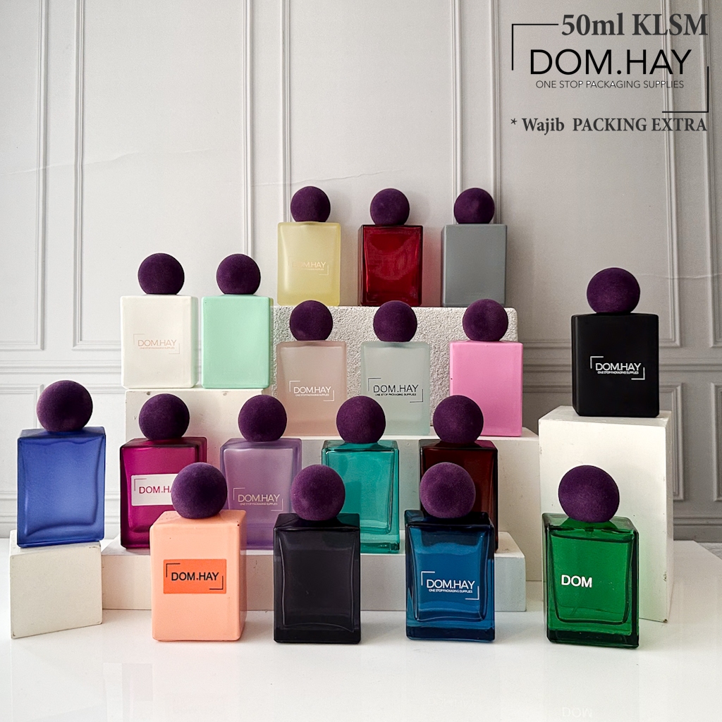 Jual 50ml KLSM Bola Velvet Ungu Botol Parfum Semi Press Kaca Parfume ...