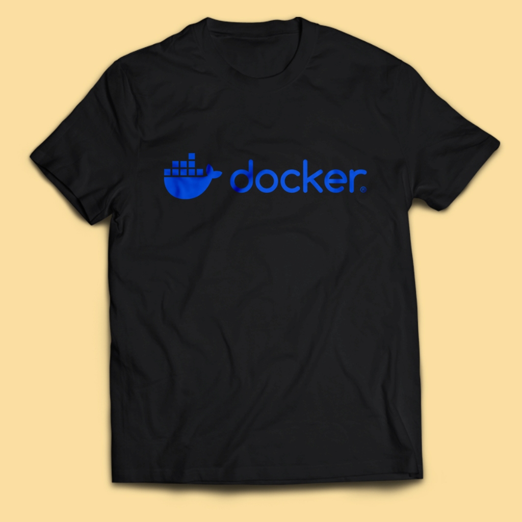 Jual Kaos Pria Programmer DevOps DOCKER LOGO Dewasa Baju Atasan Unisex PakeKaos | Shopee Indonesia