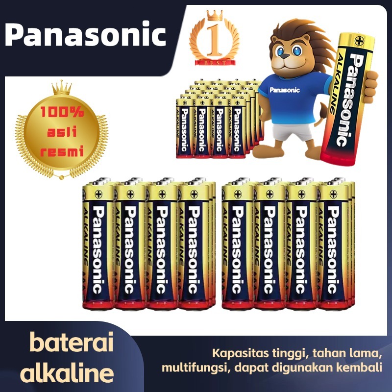 Jual Baterai Panasonic, baterai Panasonic 1.5V AA/AAA asli, baterai ...