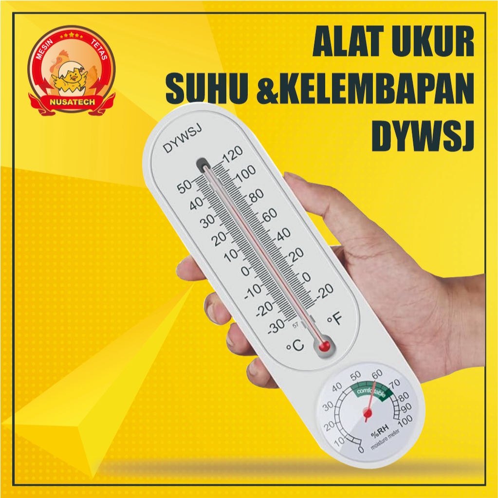 Jual Termometer Higrometer Ruang Thermometer Hygrometer Analog Raksa ...