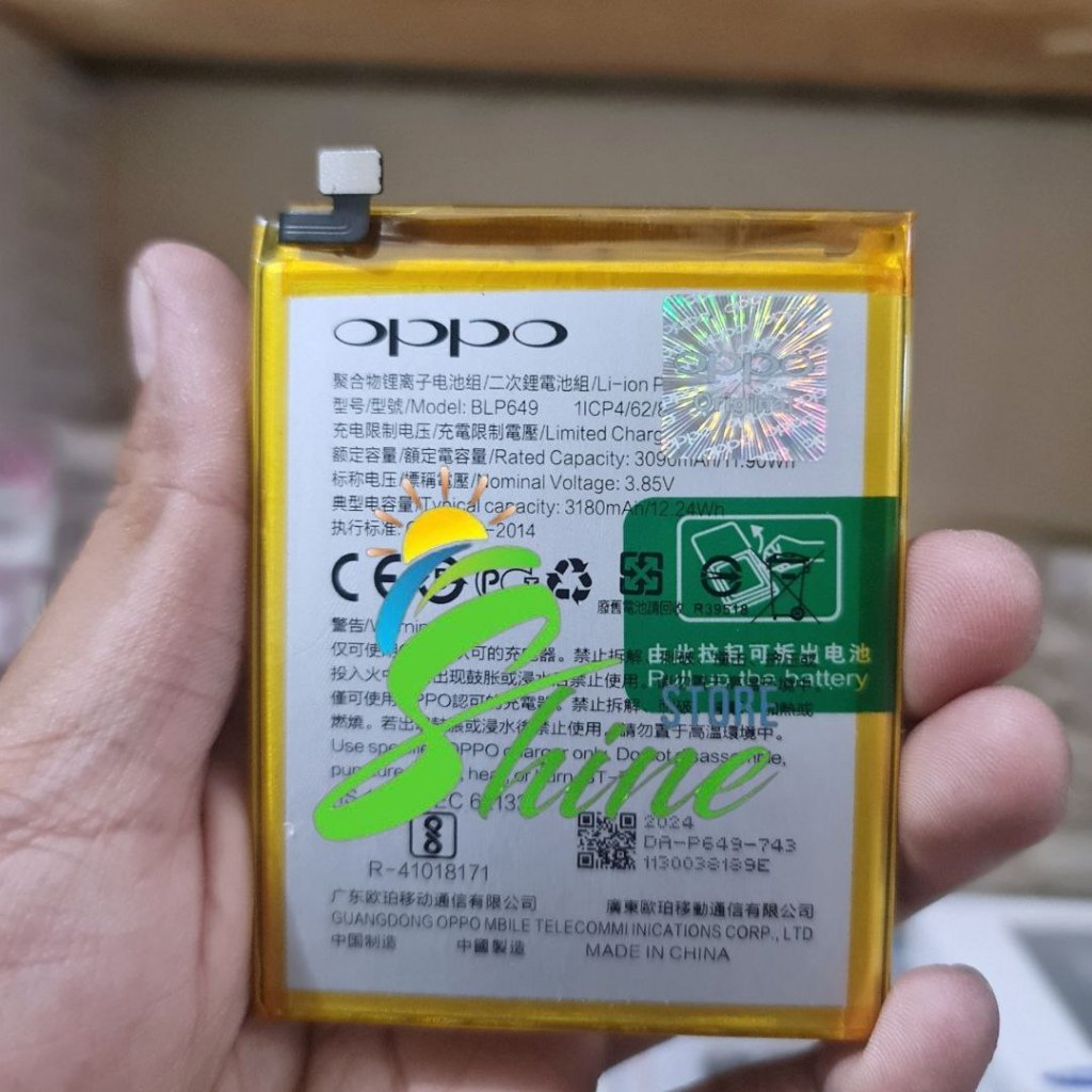 Jual Baterai Batrai Original BLP649 HP Oppo A83 CPH1729 CPH1827 Battery ...