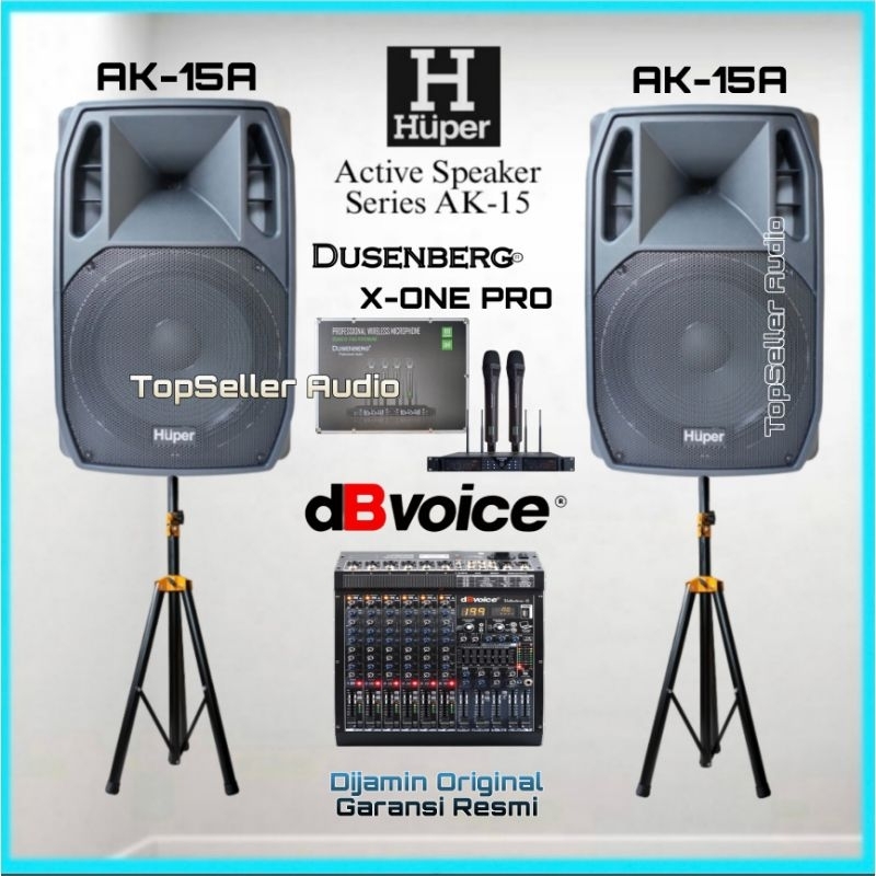 Jual Paket Sound System Outdoor / Indoor Terfavorit HUPER AK15A ...
