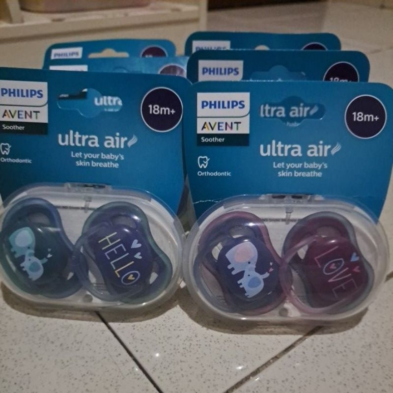 Jual empeng avent soother ultra air 18m+ | Shopee Indonesia