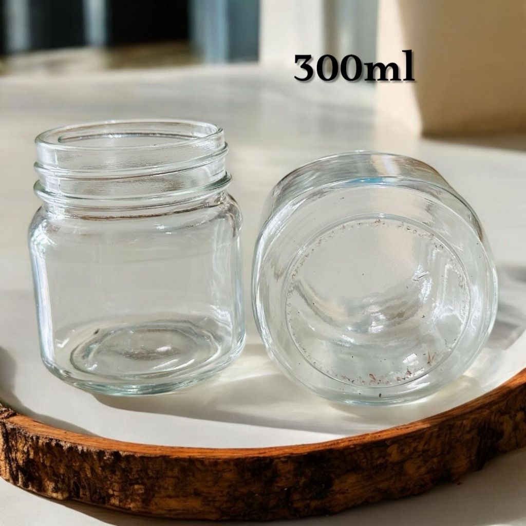 Jual 300ml Jar Kaca Bening Tanpa Tutup Toples Selai Toples Kaca Beling ...
