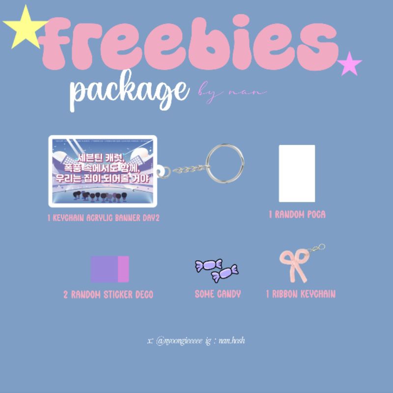 Jual Freebies package by nan booked only(read desk) | Shopee Indonesia
