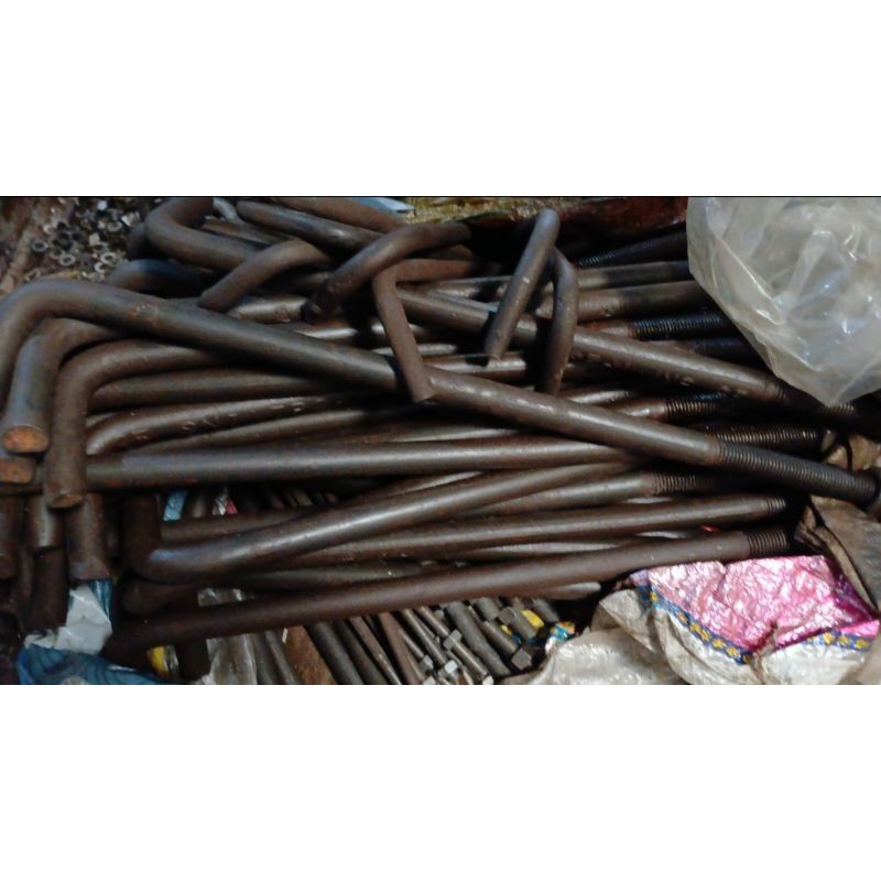 Jual baut angkur angker anchor bolt L m24 24 24mm x 670 ( 67 cm ...