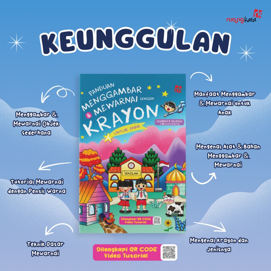 Jual Buku Mewarnai - Panduan Menggambar & Mewarnai Dengan Krayon Untuk Anak - Chay Fauzia ...