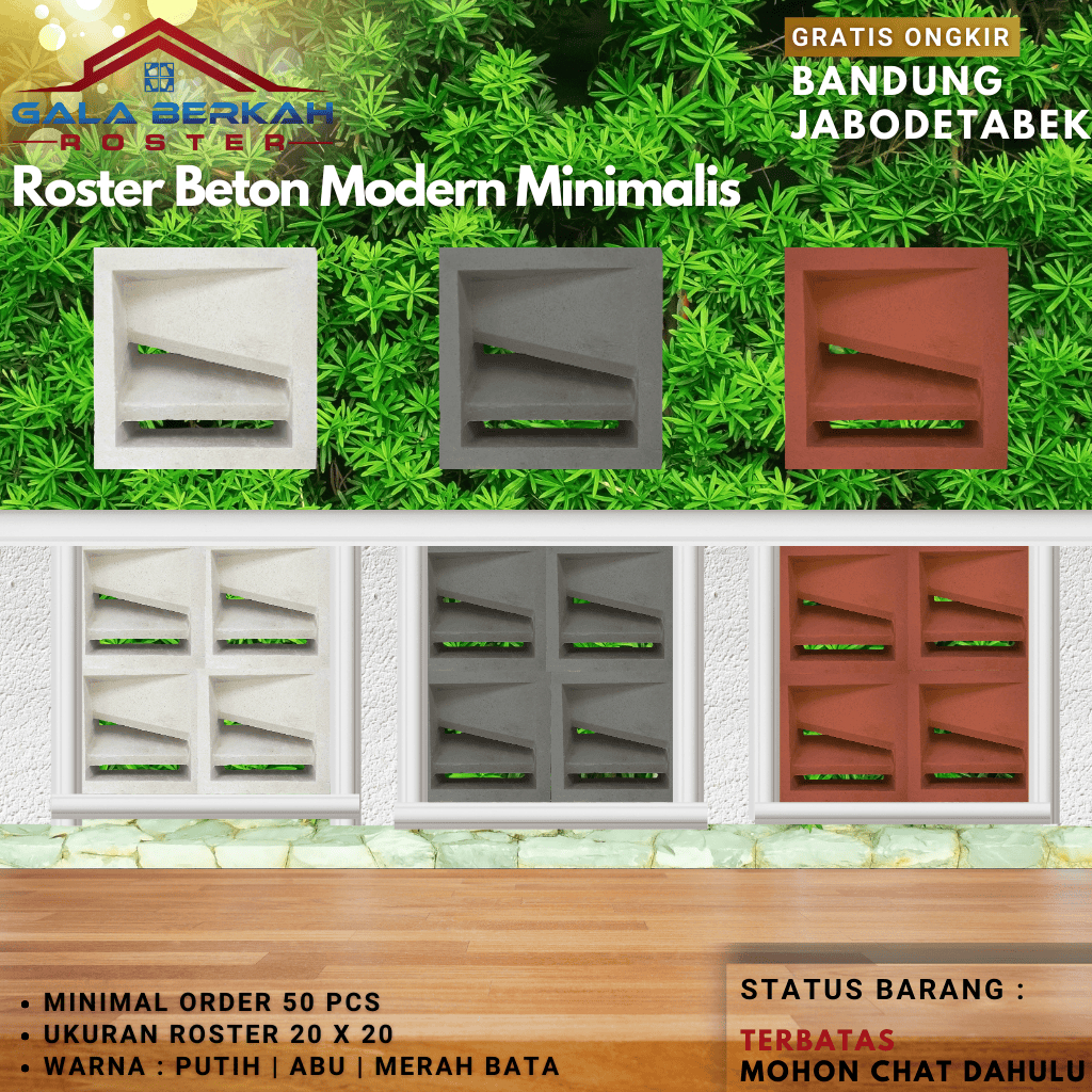 Jual ROSTER BETON MINIMALIS, Loster Beton Minimalis, Lubang Angin ...