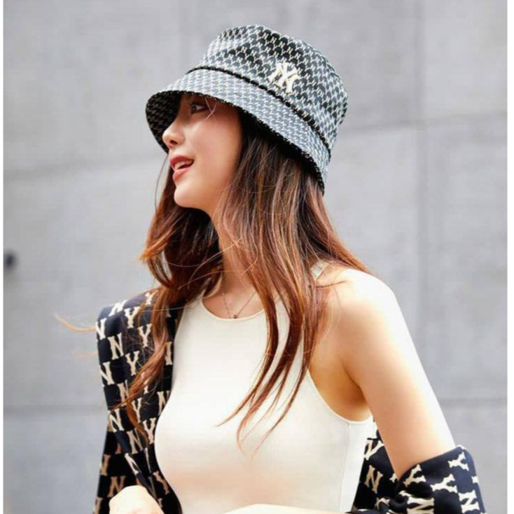 Jual MLB Basic Monogram Bucket Hat in Black Pink l Grey White | Shopee ...