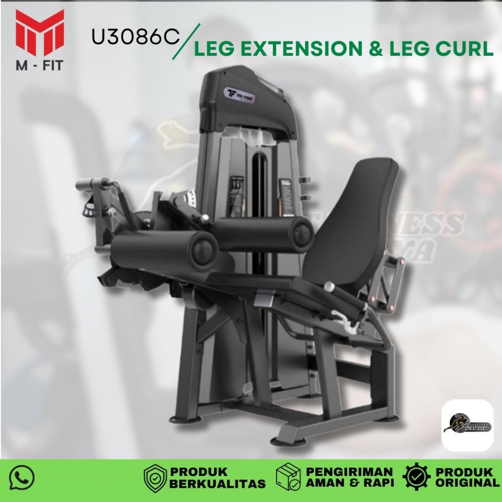 Jual Alat Fitnes Komersil Leg Extension & Leg Curl U3086C-Surabaya ...