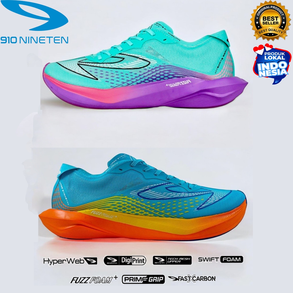 Jual Sepatu Lari 910 Nineten Haze Strike Pro Original Free Kaos Kaki ...