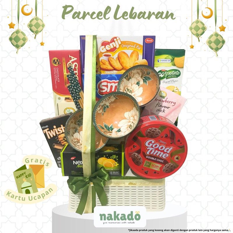 Jual PARCEL LEBARAN PREMIUM NAKADO / PARCEL KERAMIK / FREE KARTU UCAPAN ...