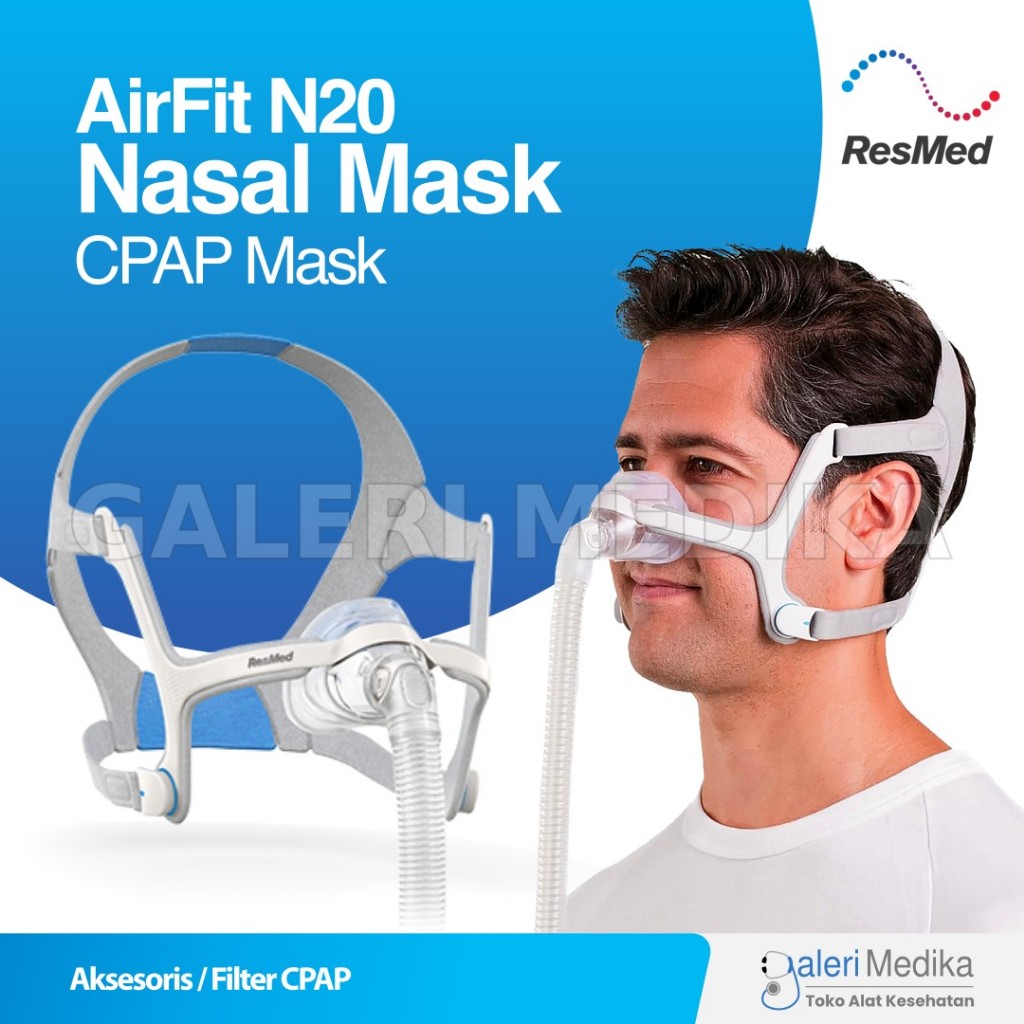 Jual ResMed AirFit N20 Nasal CPAP Mask Magnetic Clips Masker CPAP Resmed | Shopee Indonesia