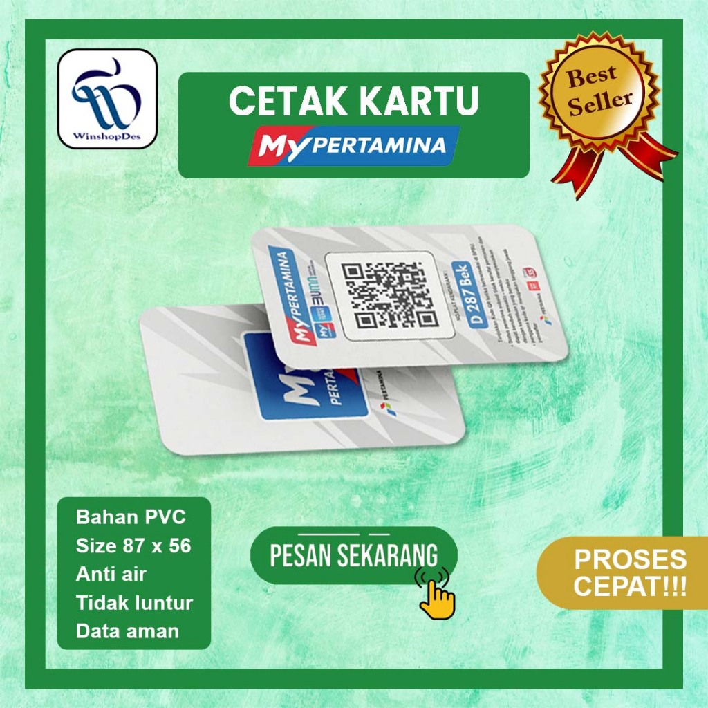 Jual CETAK KARTU MY PERTAMINA BAHAN PVC / CUSTOM KARTU MY PERTAMINA / PRINT KARTU MY PERTAMINA ...