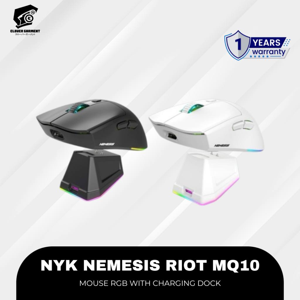Jual NYK Nemesis Riot MQ10 MQ-10 Dual Wireless Gaming Mouse Bluetooth ...