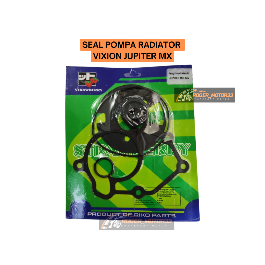 Jual SEAL WATER PUMP POMPA RADIATOR VIXION JUPITER MX STRAWBERRY | Shopee Indonesia