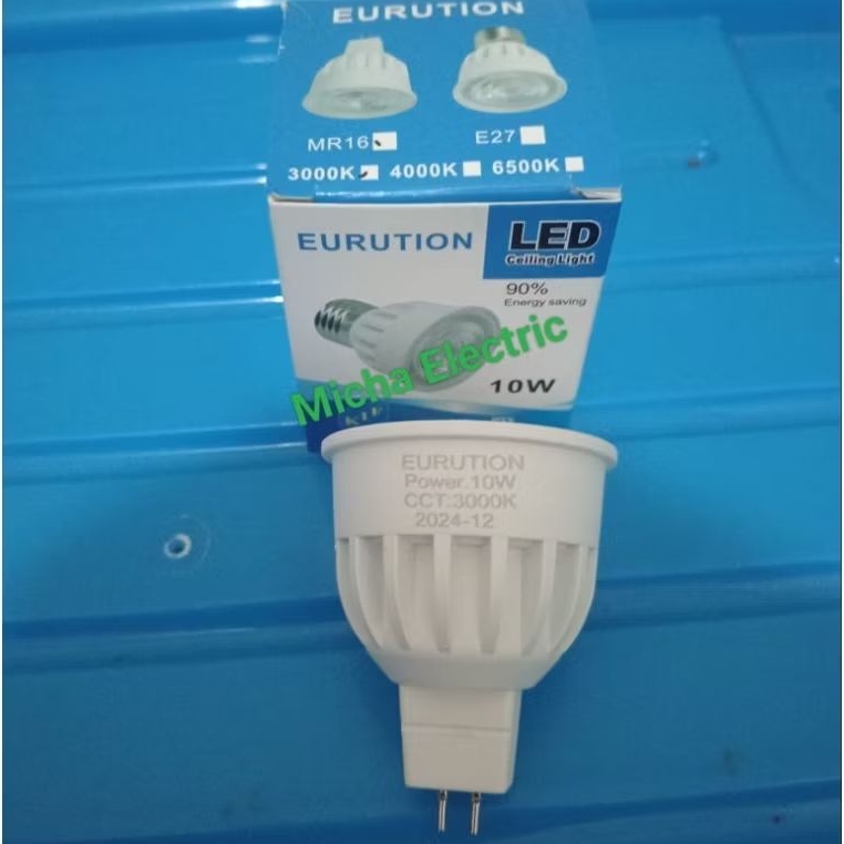 Jual Eurution lampu Spotlight Mr16 COB 10W Tusuk/ Lampu Sorot Halogen LED Mr16 10W 220V | Shopee ...