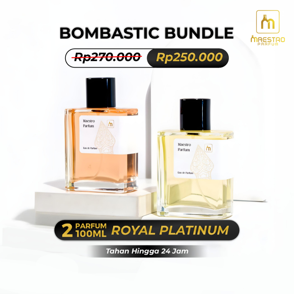Jual Maestro Parfum Parfum Pria dan Wanita Bombastic Bundling 100 ML ...