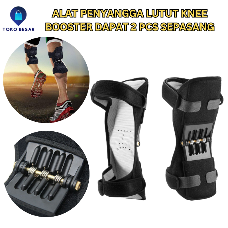 Jual ORI Penahan Beban Lutut Knee Brace Support Spring Booster ...