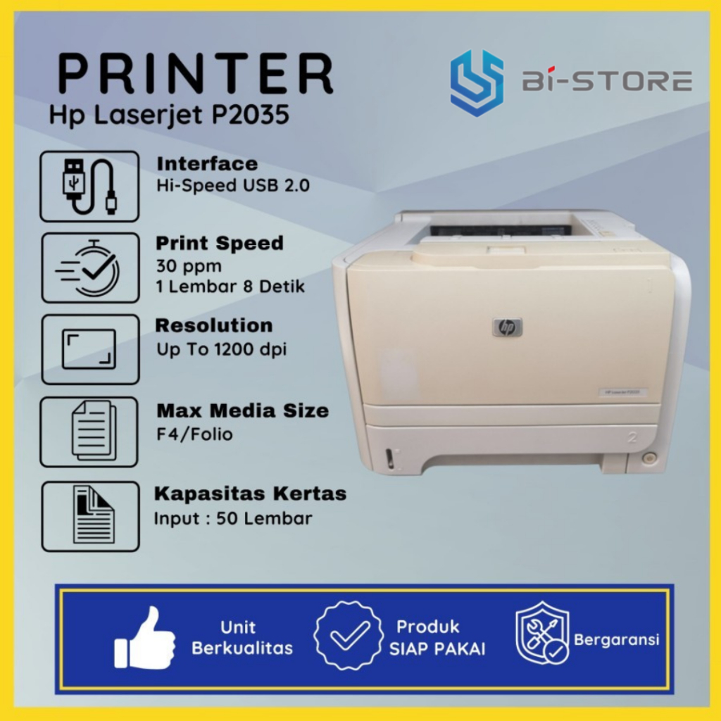 Jual Printer Laser Hp Laserjet P2035 Toner Full Siap Pakai Kerja | Shopee Indonesia