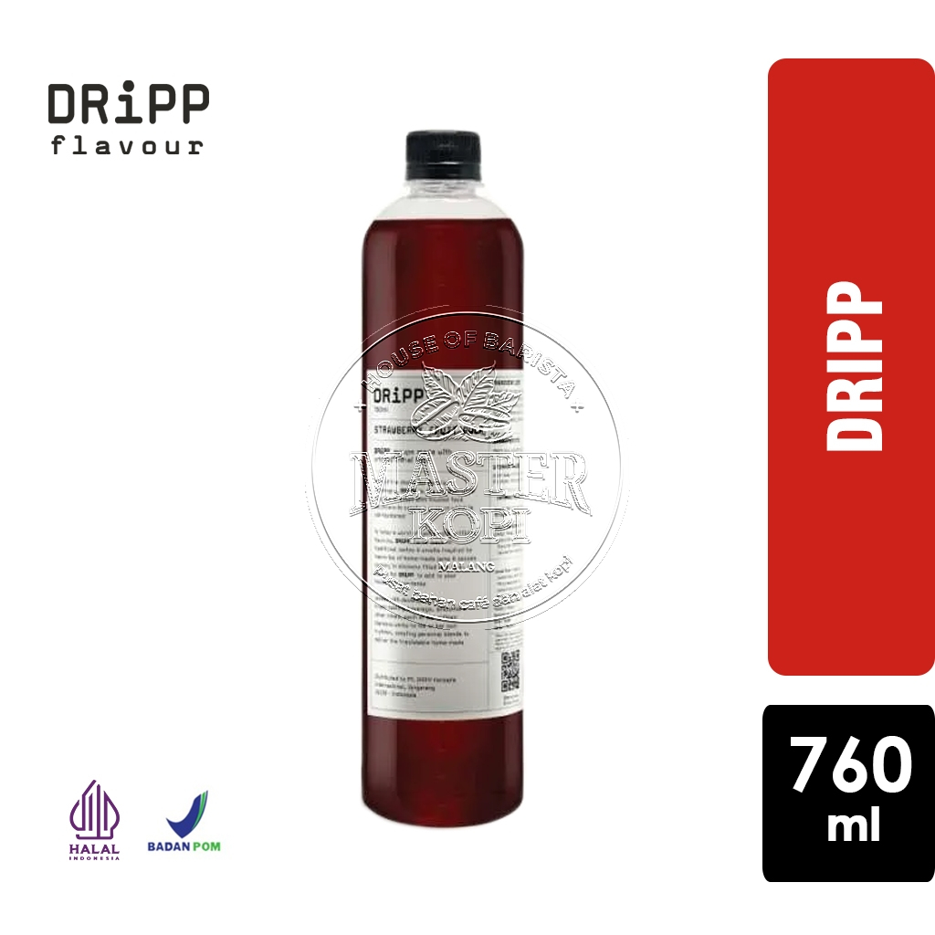 Jual Strawberry Fruit Pulp DRIPP / Sirup Kental Rasa Stroberi Dengan ...
