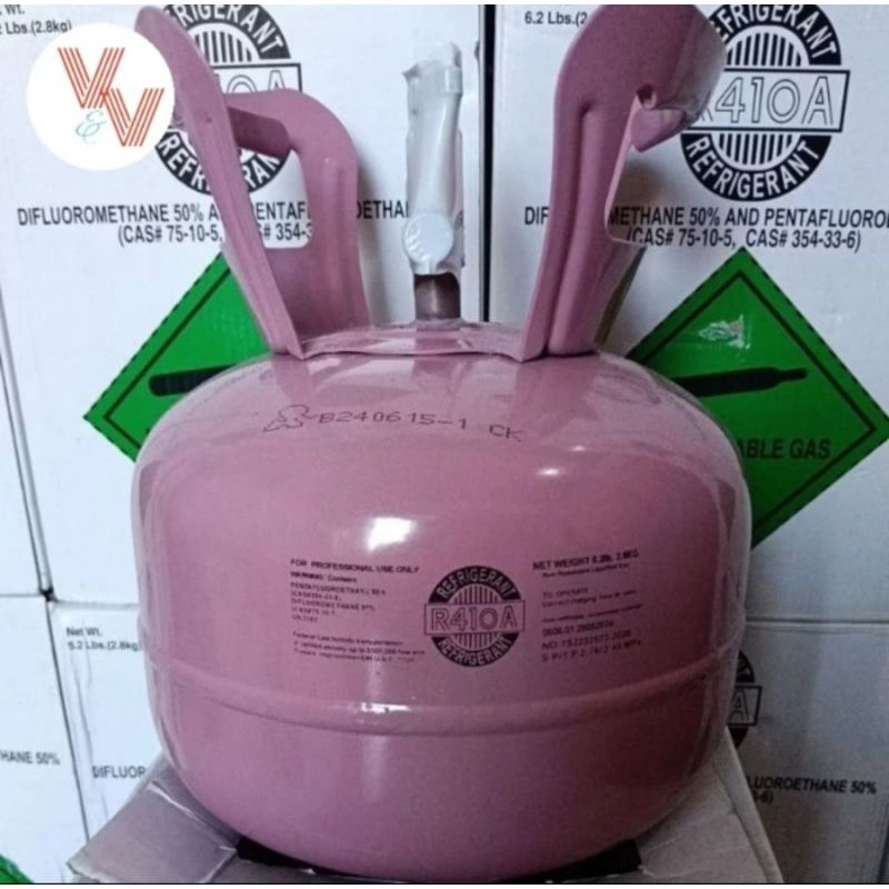 Jual refrigerant R410 isi 2,8 kg tabung mini segel pabrik | Shopee ...
