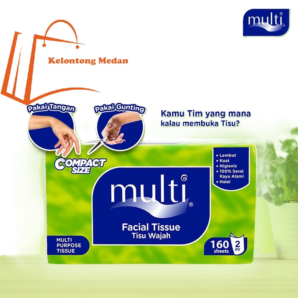 Jual [ 5 Pcs ] Tisu Tissue multi 160 sheet 2 ply tisu facial wajah ...