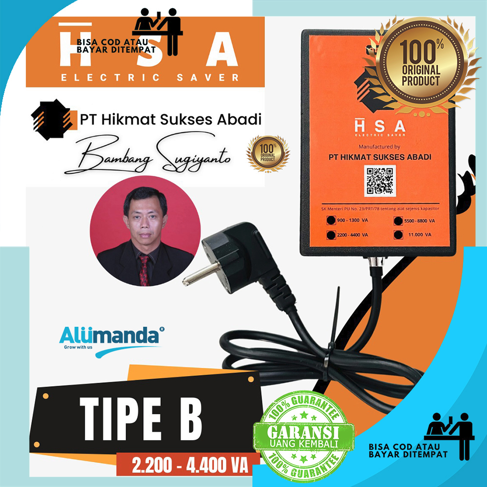 Jual ALAT PENGHEMAT DAYA LISTRIK RUMAH 2200-4400 WATT TIPE B HSA ...