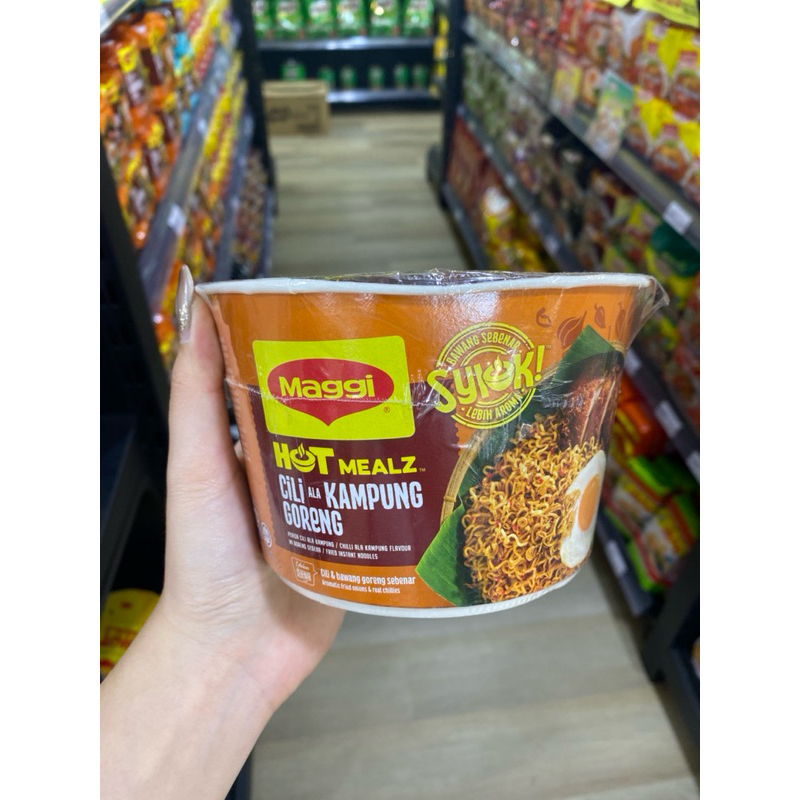 Jual maggi syiok hot mealz cili goreng ala kampung / kari kaw / tom yam ...