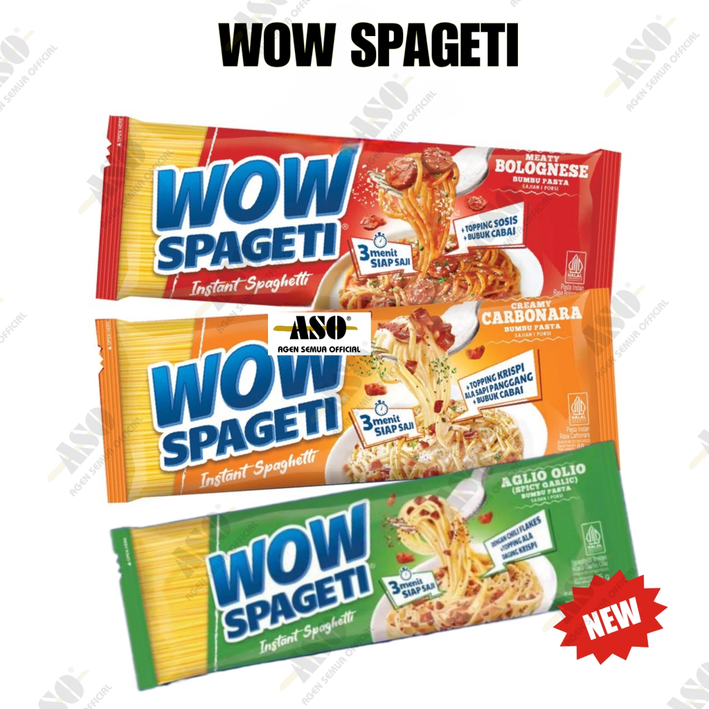 Jual MIE WOW SPAGETI BOLOGNESE CARBONARA 84gr PROMO !!! | Shopee Indonesia