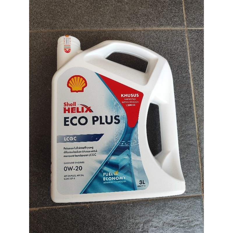 Jual Shell eco plus 0w 20 api sp 3Liter 100% Original Tembus barcode ...