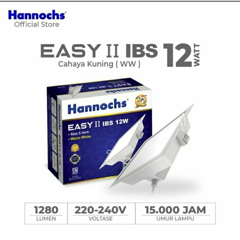 Jual downlight hannochs 12w IBS Warmwhite/ downlight hannochs 12w ...