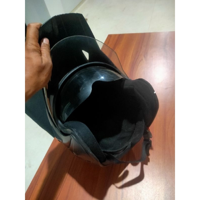 Jual Helm semi cross double Visio hitam doff | Shopee Indonesia