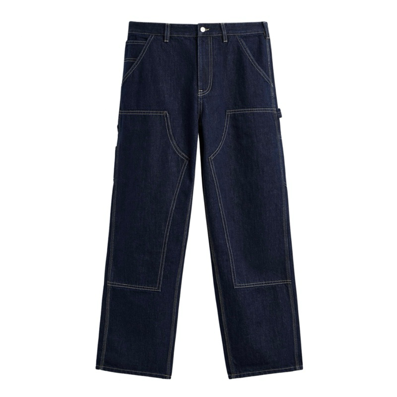 Jual Sai - Frame Long Pants Raw Denim Loose Fit Baggy Pants Carpenter ...