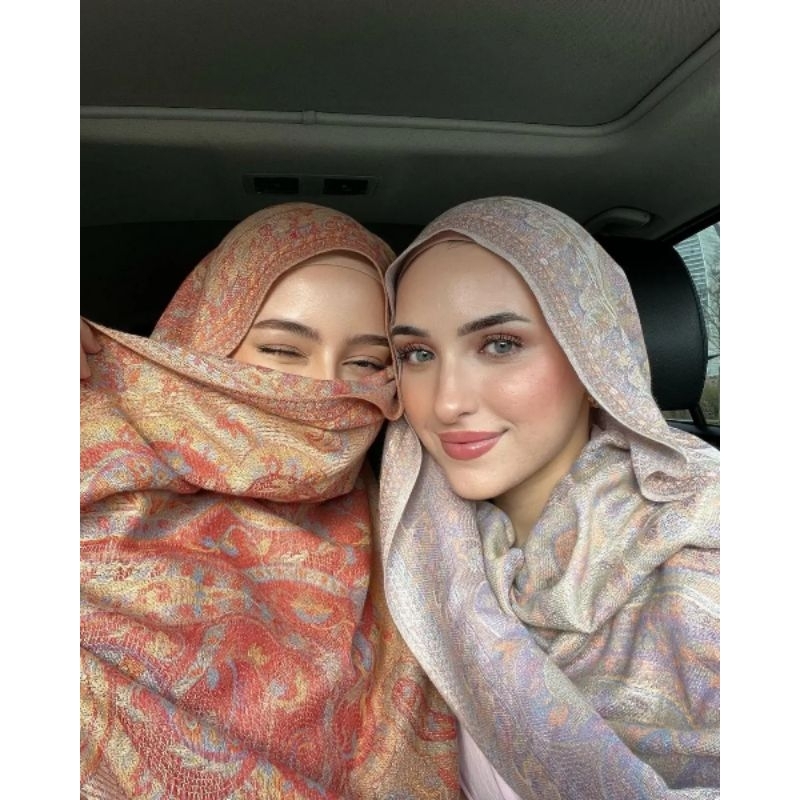Jual CASHMERE SHAWL TURKEY | Pashmina Motif 2 Cashmere | Shopee Indonesia