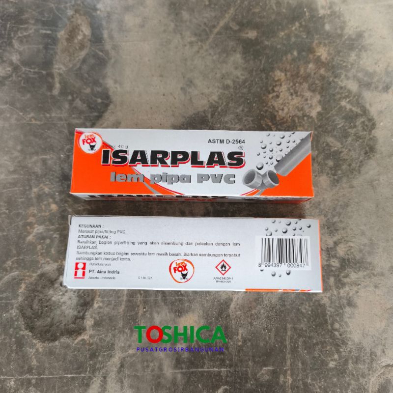 Jual Lem Pipa PVC Odol ISARPLAS 40 gr | Shopee Indonesia