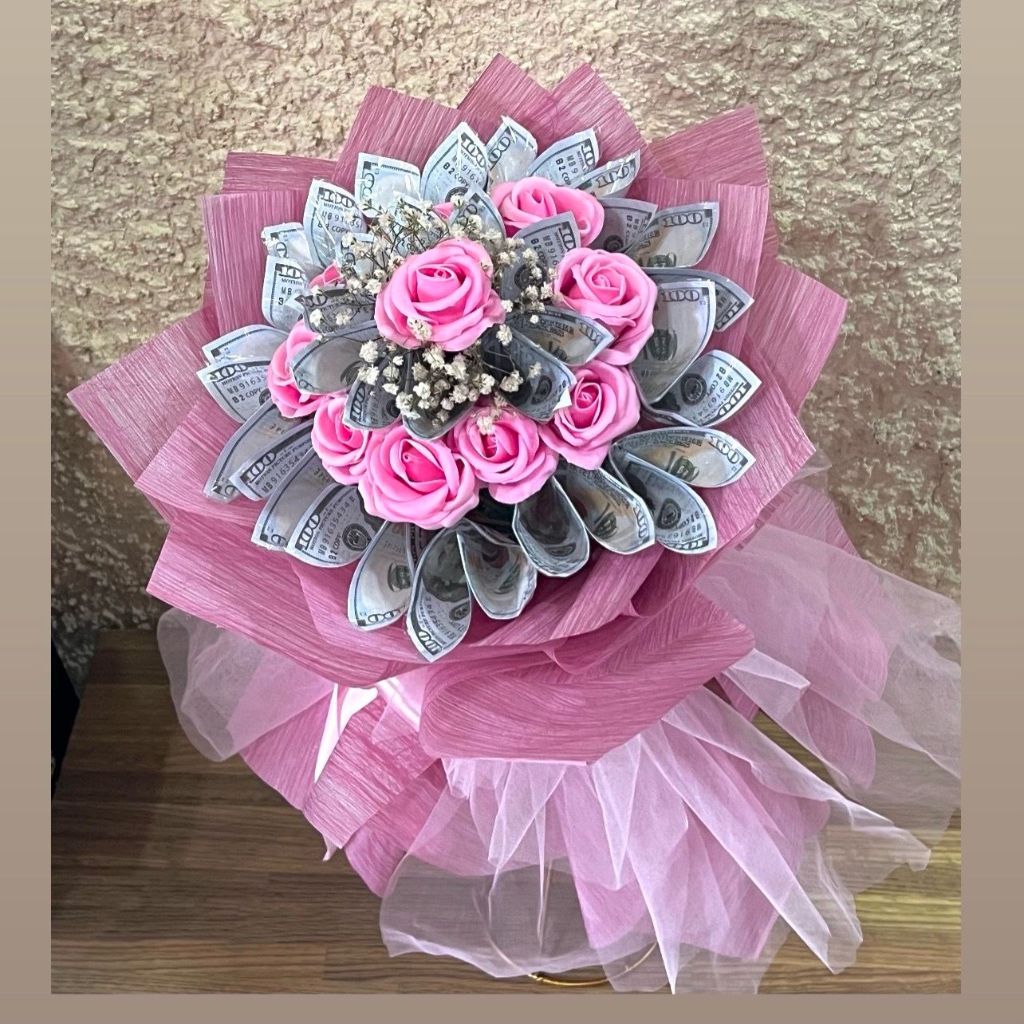 Jual Buket Uang Mawar Bouquet Money Rose Kado Murah Bouquet Murah ...