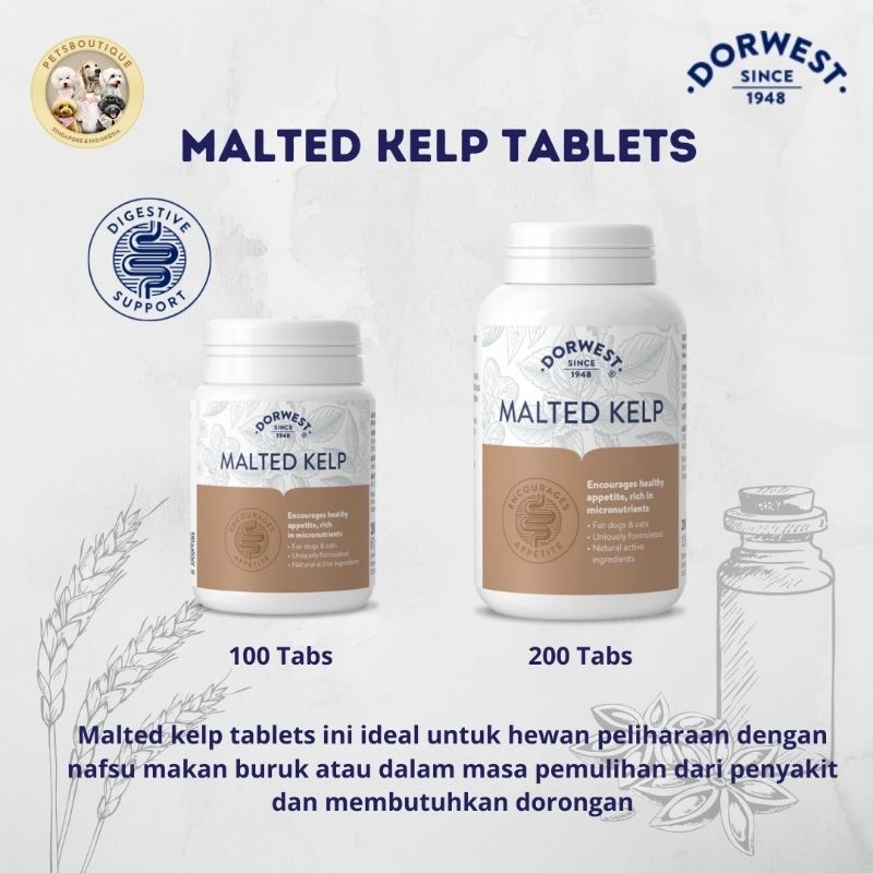 Jual Dorwest Malted Kelp Tablets | Shopee Indonesia