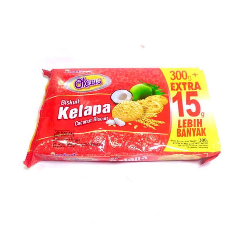 Jual OKEBIS BISKUIT KELAPA INAFOOD NETTO 315 GR muraah | Shopee Indonesia