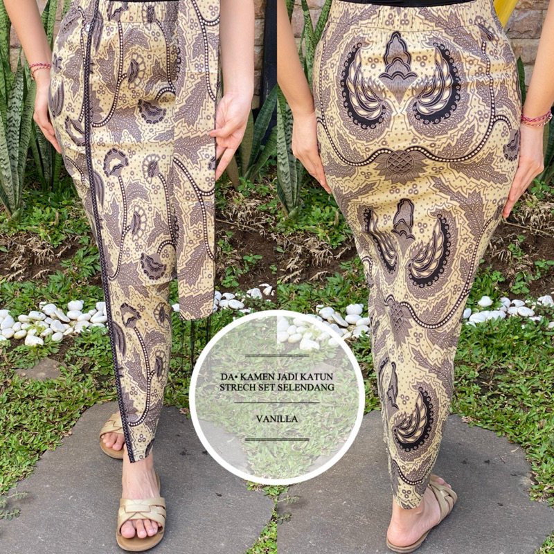 Jual Dian Angel Busana|| Kamen Jadi Katun Stretch Set Selendang ...