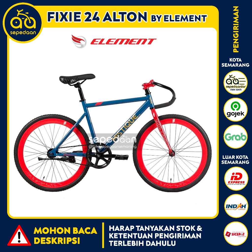 Jual Sepeda Anak Dewasa Balap FIXIE 24 ALTON by Element - Rem Torpedo ...