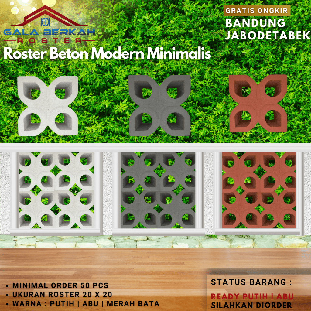 Jual ROSTER BETON MINIMALIS, Loster Beton Minimalis, Lubang Angin ...