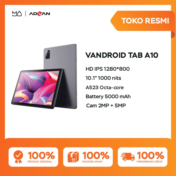 Jual ADVAN TAB A10 Wifi 4GB/64GB - Garansi Resmi | Shopee Indonesia