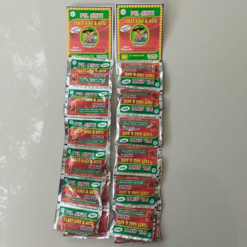 Jual Pak Tani sakit gigi 1 hanger(merah) | Shopee Indonesia