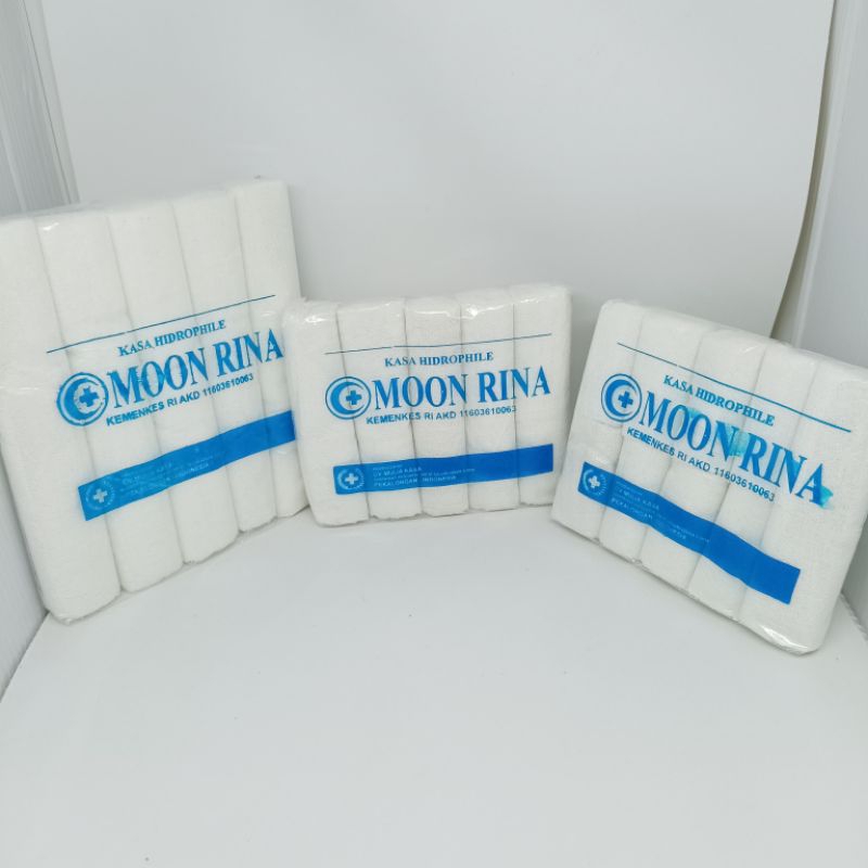 Jual PERBAN GULUNG MOON RINA / KASA HIDROPHILE / PEMBALUT LUKA / 5 CM ...